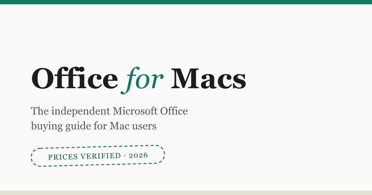 Microsoft Office for Mac: Which Version to Buy (2026)